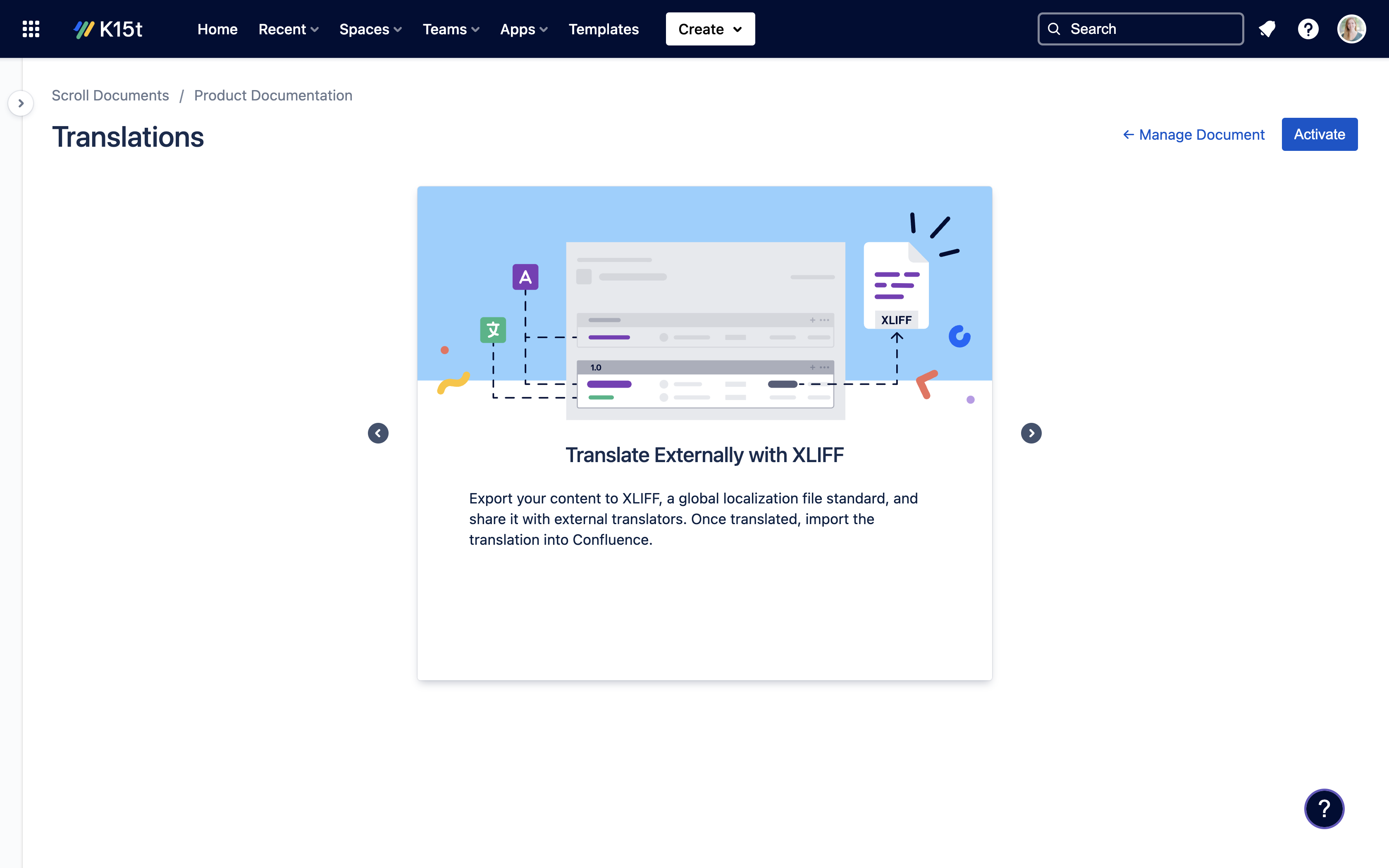 Scroll Documents: Manage Versions, Variants, and Translations of Your Content | K15t – Help Center
